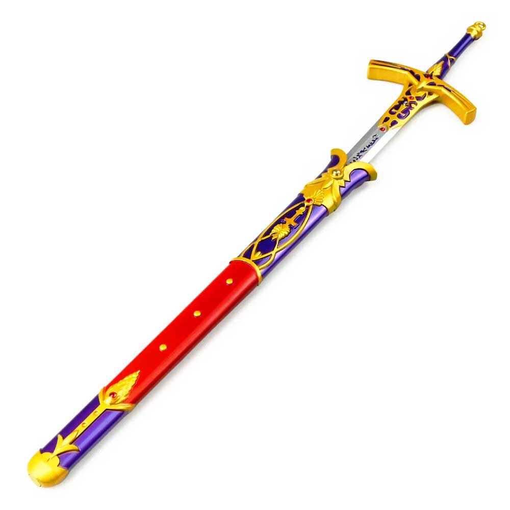 Sword Keychain - Anime Sword - Purple Gold