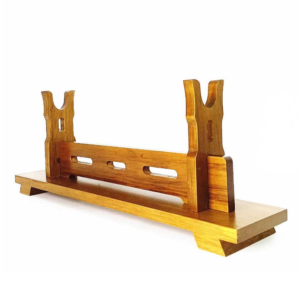 Sword Stand - Solid Wood Brown S