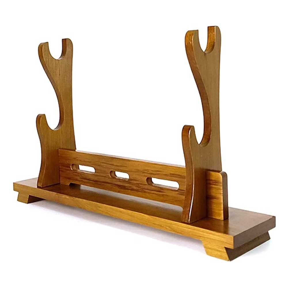 Sword Stand - Solid Wood Brown M