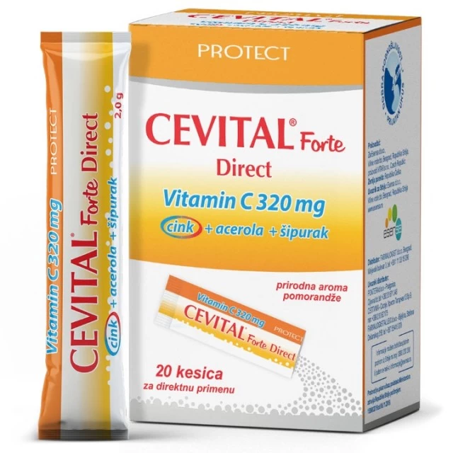 CEVITAL FORTE DIRECT ORODISPERZIBILNE GRANULE 320MG VITAMINA C SA ZN 20 KESICA
Opis
INFORMACIJE
NALOG
SERVIS
KORISNI LINKOVI