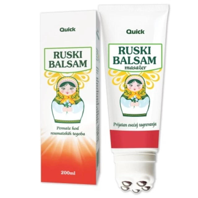 RUSKI BALSAM QUICK SA MASAŽEROM 200ML
Opis
INFORMACIJE
NALOG
SERVIS
KORISNI LINKOVI