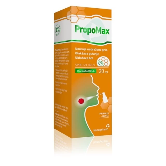 PROPOMAX SPREJ 20ML
Opis
INFORMACIJE
NALOG
SERVIS
KORISNI LINKOVI