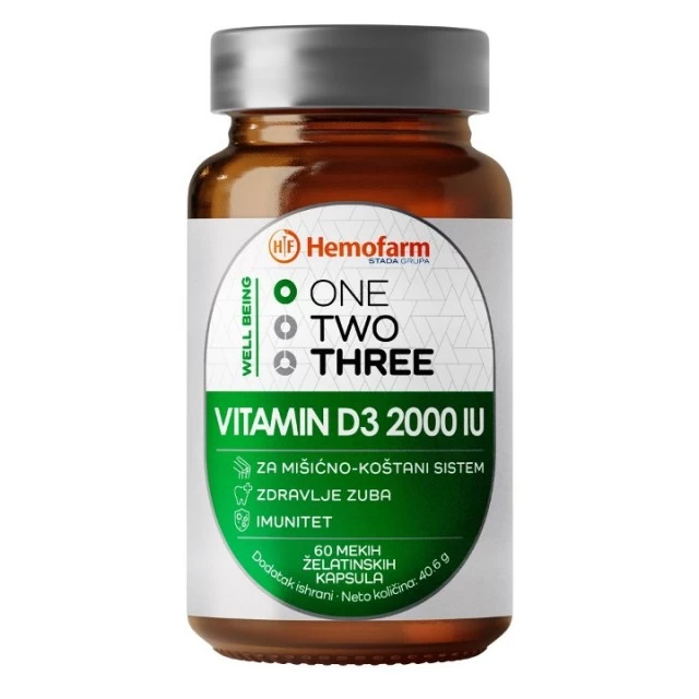 ONE TWO THREE VITAMIN D 2000 IU KAPSULE A60
Opis
INFORMACIJE
NALOG
SERVIS
KORISNI LINKOVI