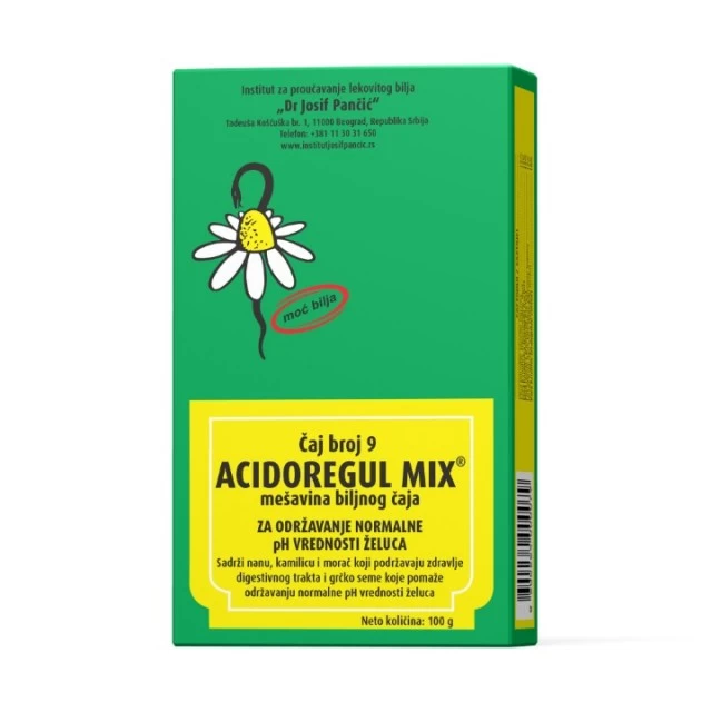 ČAJ 9 ACIDOREGUL MIX 100G
Opis
INFORMACIJE
NALOG
SERVIS
KORISNI LINKOVI