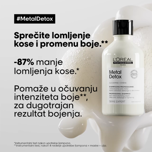 LOREAL PROFESSIONNEL SERIE EXPERT METAL DETOX ŠAMPON 300ML
Opis
INFORMACIJE
NALOG
SERVIS
KORISNI LINKOVI