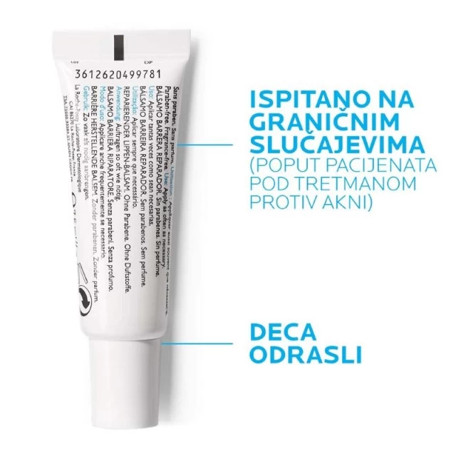 LA ROCHE-POSAY CICAPLAST BALZAM ZA USNE I PODRUČJA OKO USANA SA SUVOM, ISPUCANOM I NADRAŽENOM KOŽOM 7,5ML
Opis
INFORMACIJE
NALOG
SERVIS
KORISNI LINKOVI