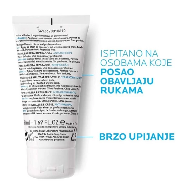 LA ROCHE-POSAY CICAPLAST MAINS KREMA ZA OBNOVU ZAŠTITNOG SLOJA KOŽE RUKU 50ML
Opis
INFORMACIJE
NALOG
SERVIS
KORISNI LINKOVI