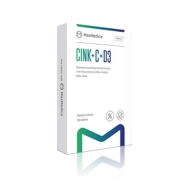 MAXMED CINK + C + D3 TABLETE A50
Opis
INFORMACIJE
NALOG
SERVIS
KORISNI LINKOVI
