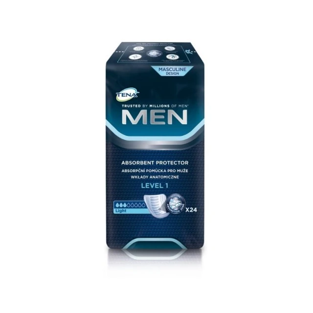 TENA MEN LIGHT LEVEL 1 APSORBUJUĆI ŠTITNIK 24 KOMADA
Opis
INFORMACIJE
NALOG
SERVIS
KORISNI LINKOVI