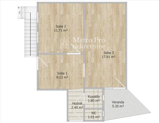 Funkcionalan 2.5 soban PP u centru, PSUT, 42m2+5m2