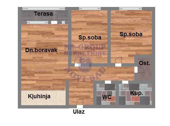 Trosoban stan na prodaju, 63m2, 151.280€