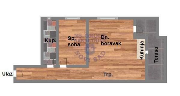 Jednoiposoban stan na prodaju, 46m2, 80.550€