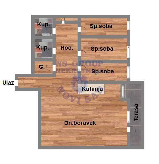 Četvorosoban stan na prodaju, 103m2, 270.080€