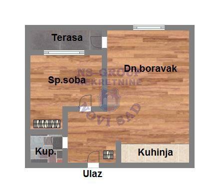 Dvosoban stan na prodaju, 46m2, 84.340€
