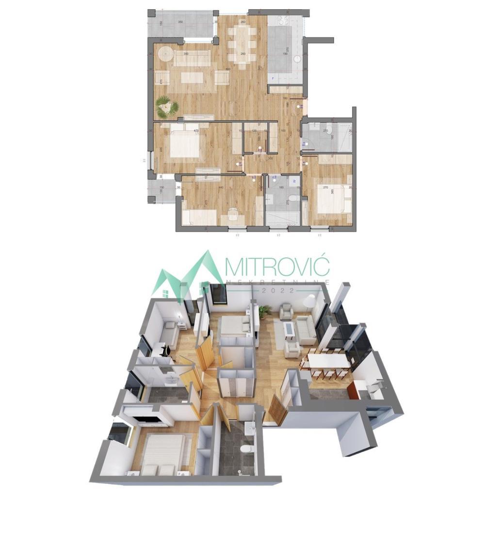 Četvorosoban stan na prodaju, 96m2, 168.000€