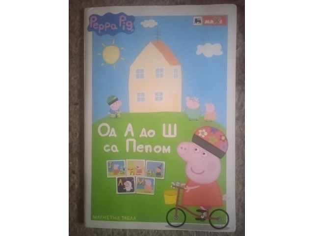 Pepa pig od A do Š sa Pepom magnetna tabla