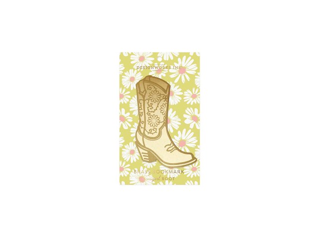 Bukmarker - Brass, Cowgirl Boot