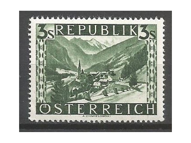 Austrija,Redovne-Predeli 3 S 1946.,tip I,čisto