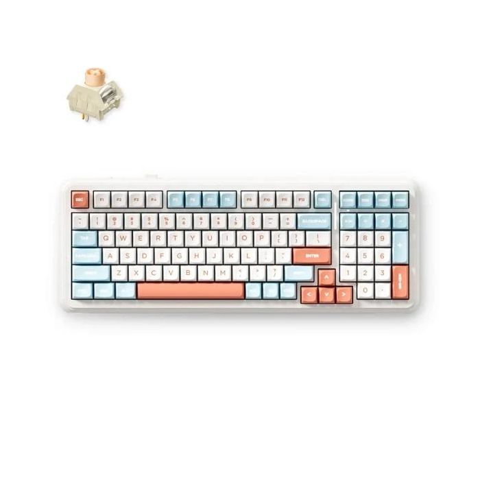 Bežična gaming tastatura MCHOSE K99 V2 Mehanička horizon orange