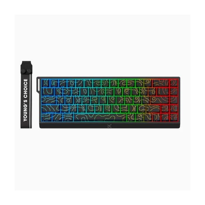 Gaming tastatura MCHOSE Ace 68 Hall Effect Magnetic Switch black topographic
