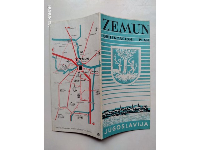 ZEMUN - ORIJENTACIONI PLAN (MAPA; 1968)