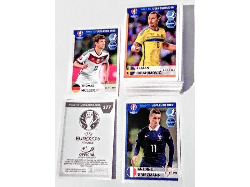ROAD TO UEFA EURO 2016-PANINI-Sličice na komad-GLANC