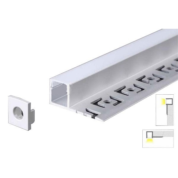 AL PROFIL 702 SIVI ZA STEPENIŠTA 3m (13,3X12,5mm)