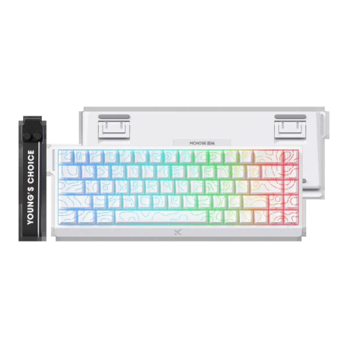 Gaming tastatura MCHOSE Ace 68 Hall Effect Magnetic Switch white topographic