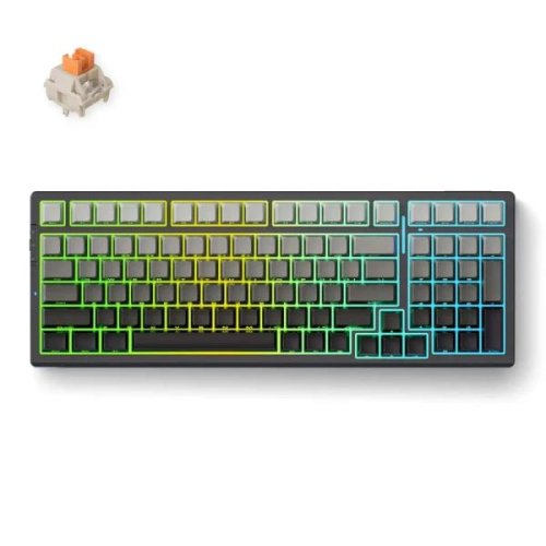 Bežična gaming tastatura MCHOSE G98 Pro Mehanička black purple