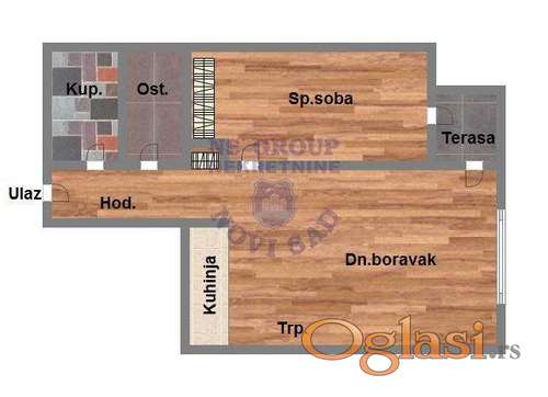 Dvosoban, 41m2 Telep