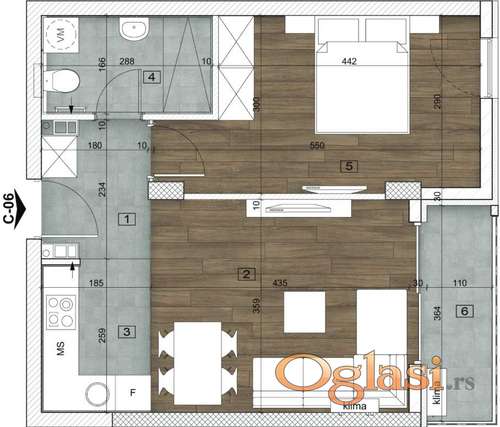Dvosoban 45m2 Novogradnja Povrat PDV-a