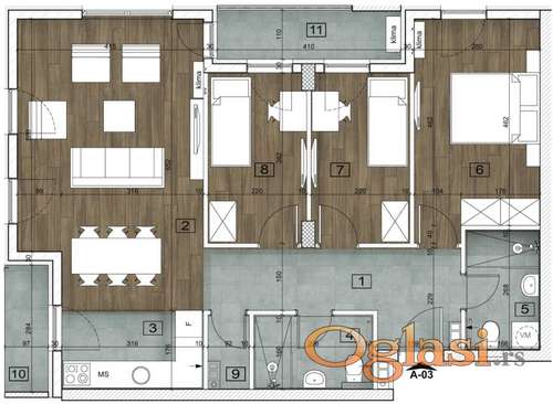 Četvorosoban 85m2 Novogradnja Povrat PDV-a