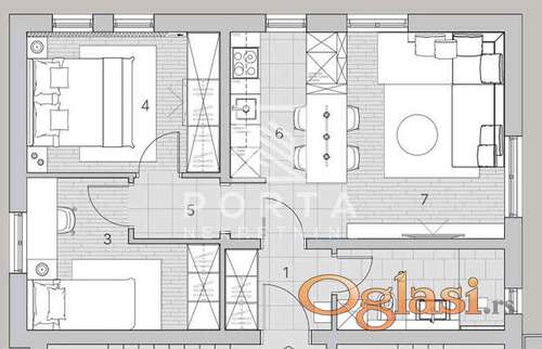 Ledine,Vojvođanska,52 m2,lux,hitno,ekstra povoljno ID#1333