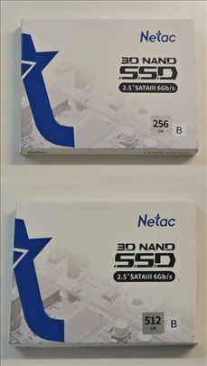 Netac N530S 2.5 SATA III 256GB/512GB - Novo