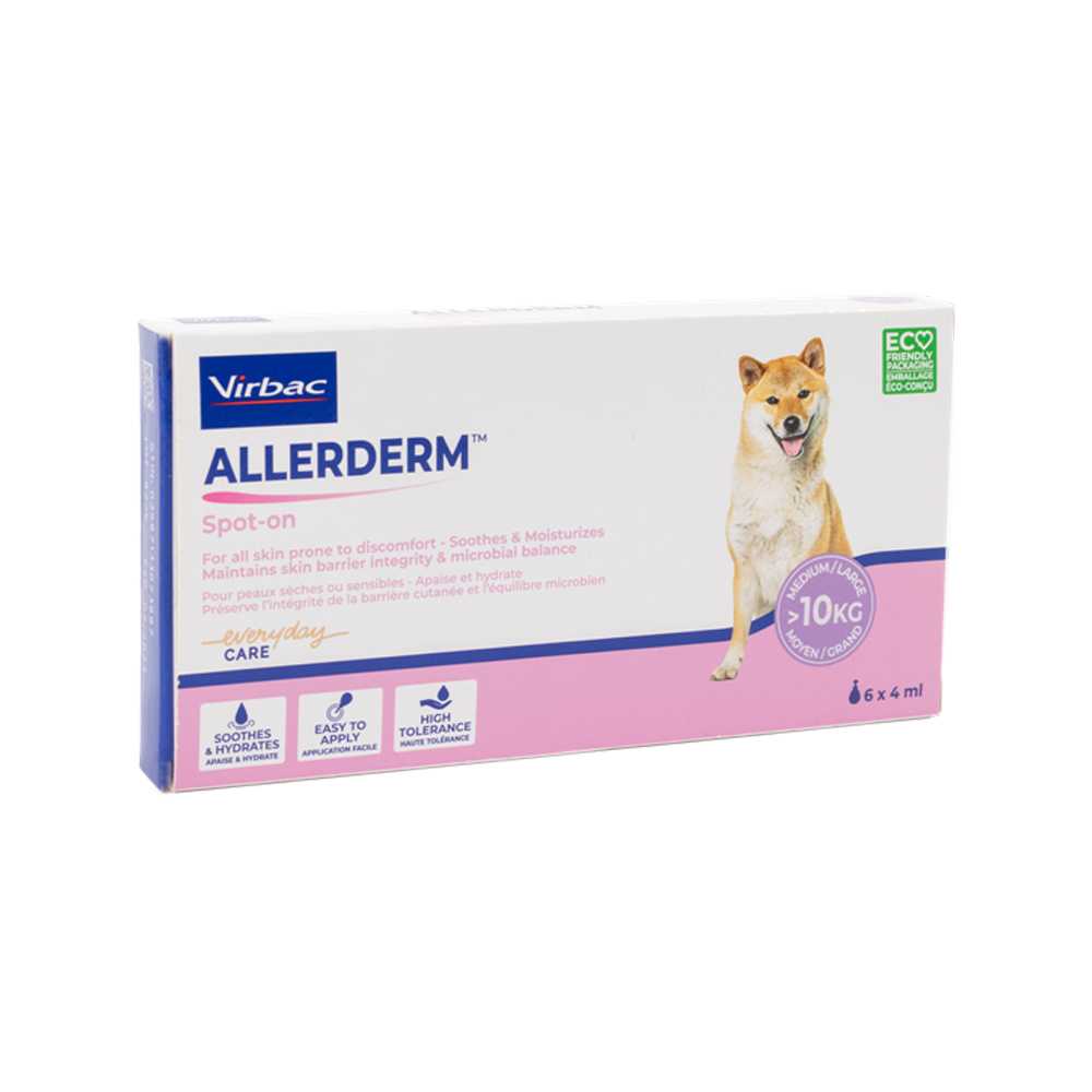 Virbac Allerderm Spot On za pse 6x4ml