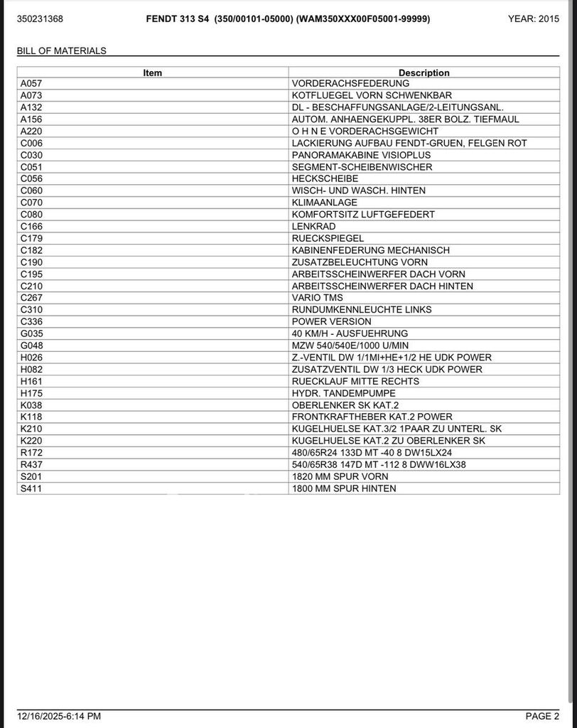 Fendt 313 Vario traktor točkaš