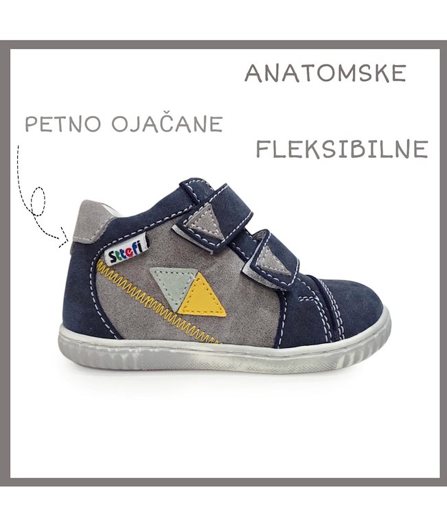 STTEFI CIPELE - BABY / GREY - NAVY