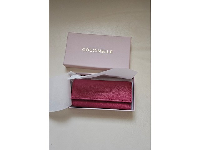 Coccinelle Metallic Soft nov key holder- teleća koža
