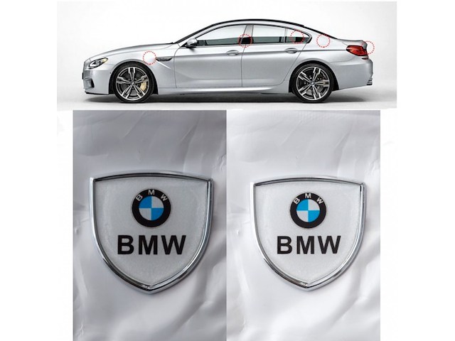3D amblem BMW silver - model 2