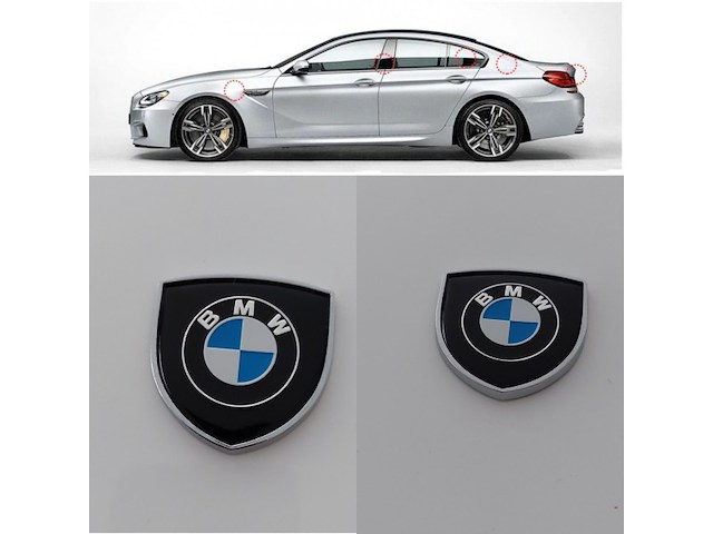 3D amblem BMW crni