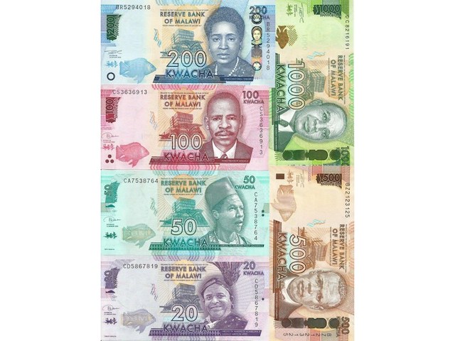 MALAWI 2020/24. UNC set novcanica
