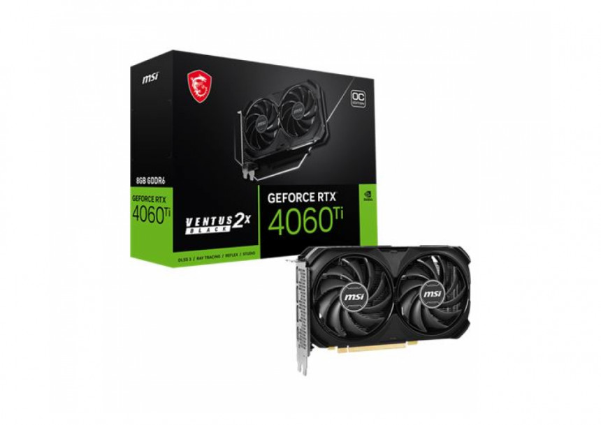 VGA MSI RTX 4060TI VENTUS Black 2X 8G OC
