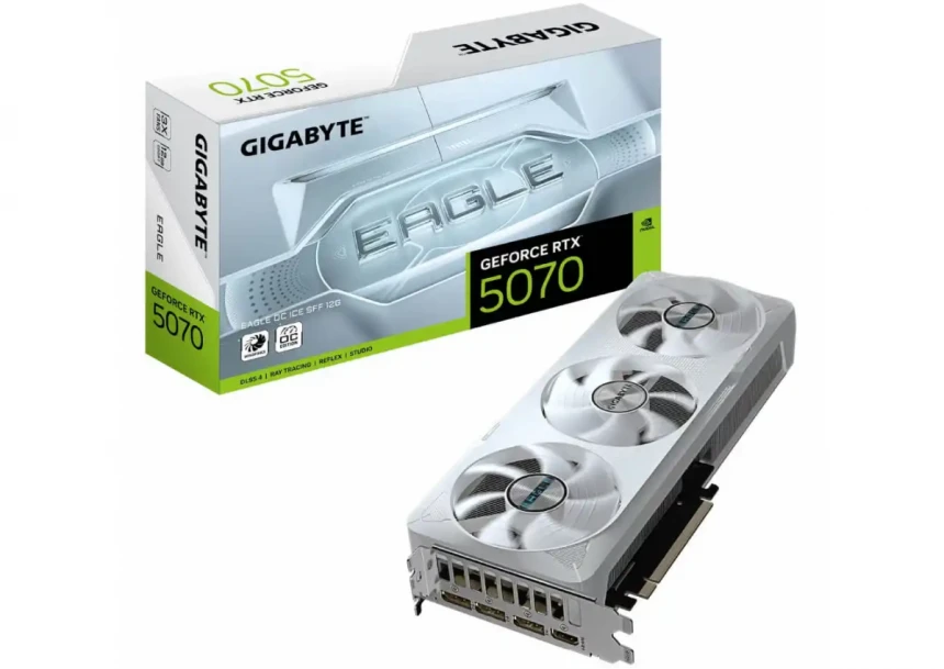 Graficka karta Gigabyte GeForce RTX 5070 Eagle OC ICE GDDR7 12GB 192bit 3xDP/HDMI
