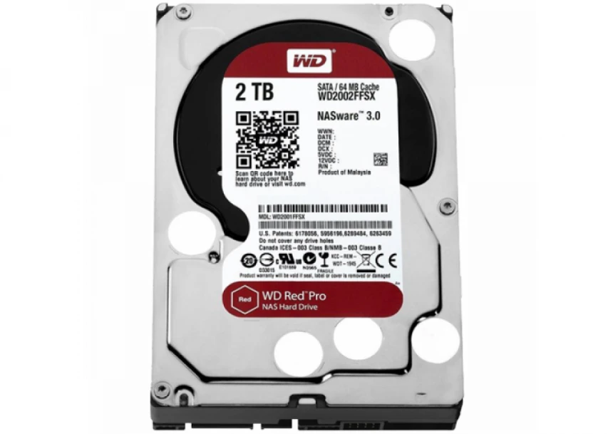 HDD WD 2TB WD2002FFSX 64MB 7200rpm Red Pro