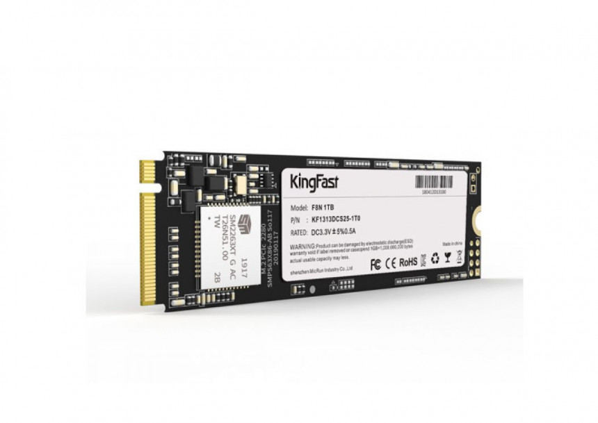 SSD M.2 NVMe 1TB Kingfast F8N 2044MBs/1685MBs