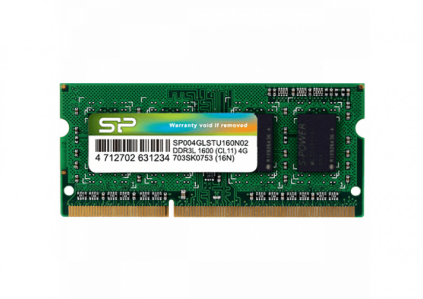 RAM SODIMM DDR3L 4GB 1600MHz Silicon Power SP004GLSTU160N02