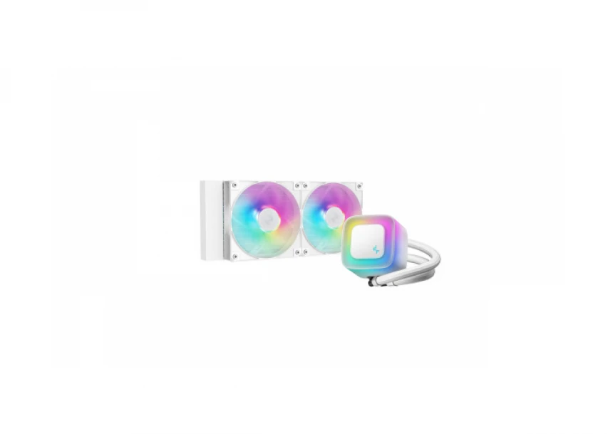 CPU Hladnjak DeepCool LE240 V2 ARGB Belo, R-LE240-WHAMMN-G-2