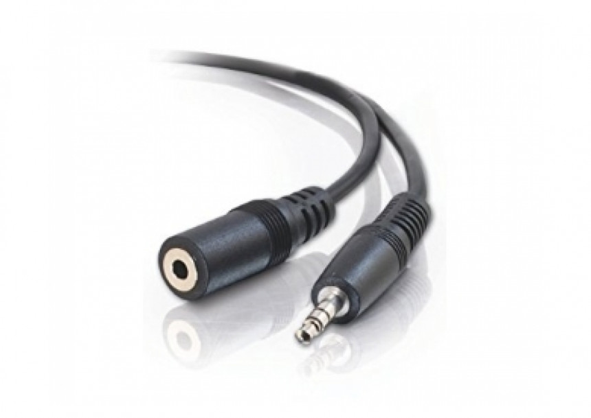 Kabl audio 3.5mm - 3.5mm M/F (produžni) 3m crni