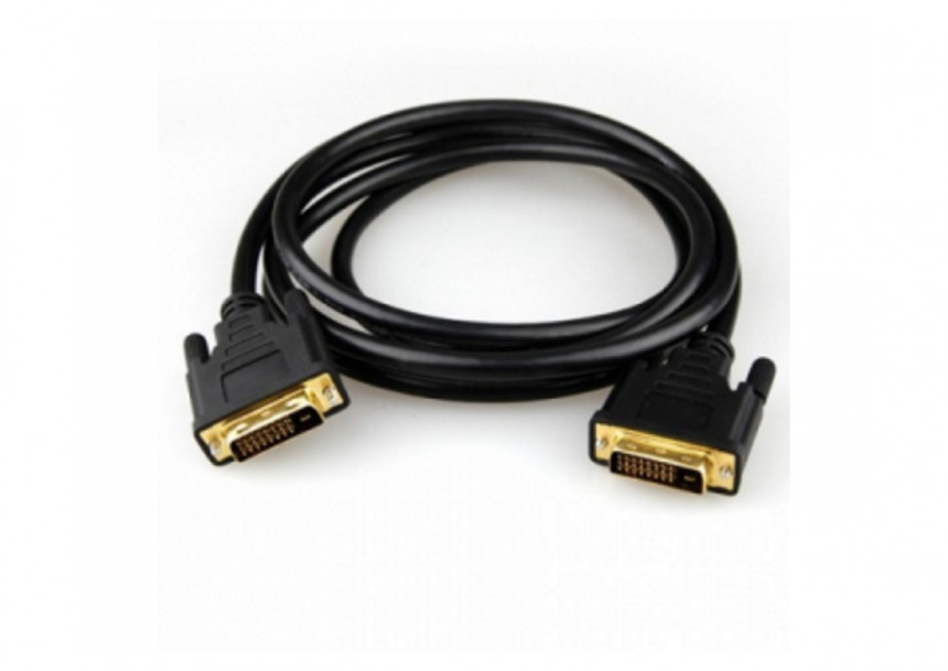 Kabl DVI-D Dual Link - DVI-D Dual Link M/M 1.8m feritno jezgro crni