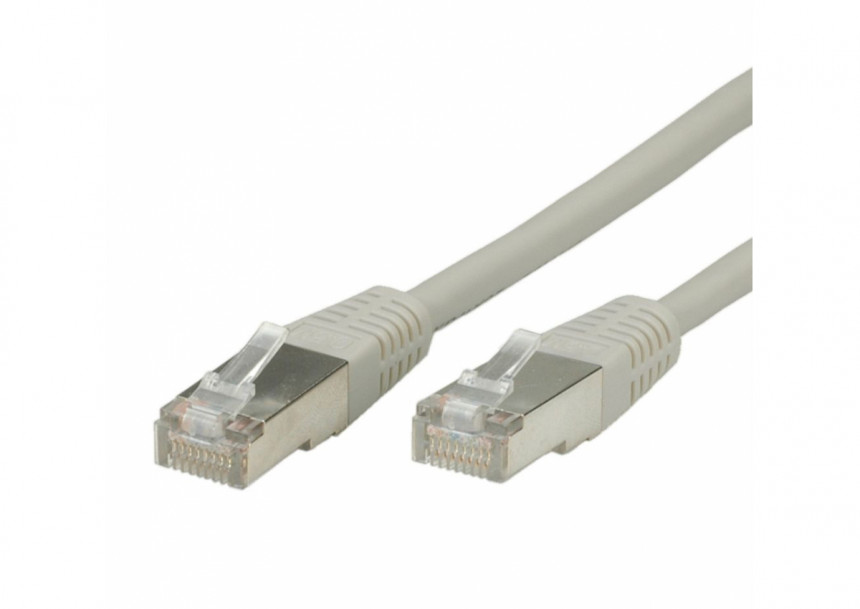 Secomp ROLINE S/FTP(PiMF) Cable Cat.7 with RJ45 Connector 500 MHz LSOH grey 0.5m